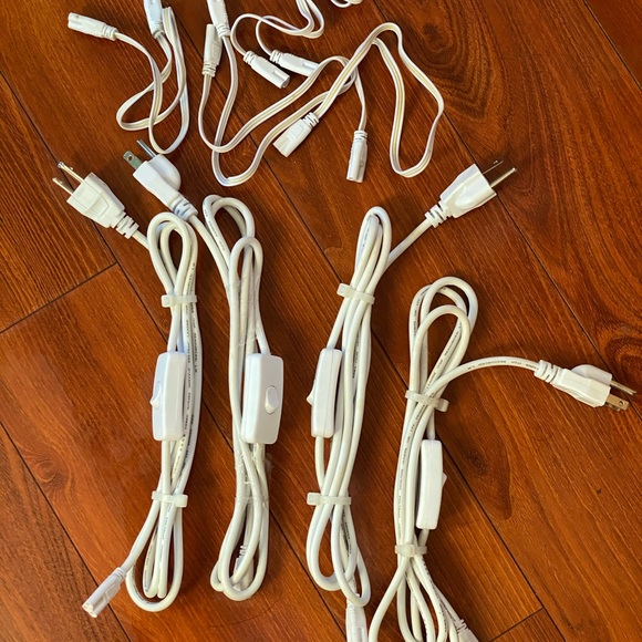 Other | 4pcs 5ft Power Cable Connector Cable For T8 T5 Integrated Led ...